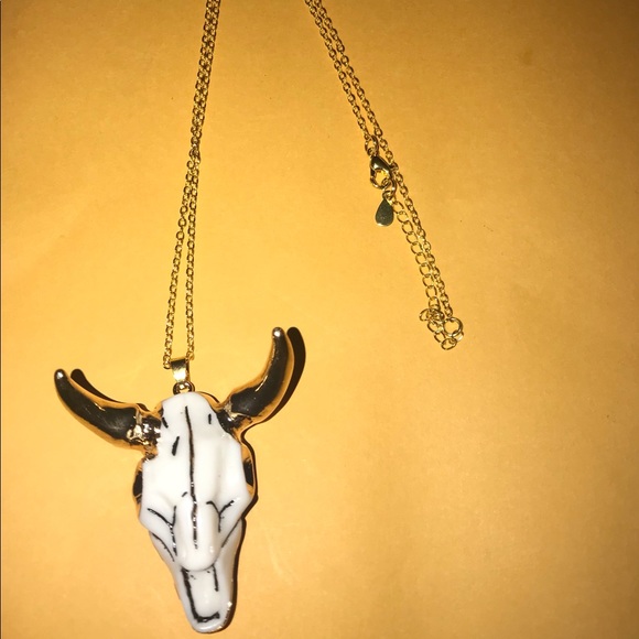 Jewelry | Bull Skull Horned Gothic Skeleton Cow Heifer Longhorn Western ...